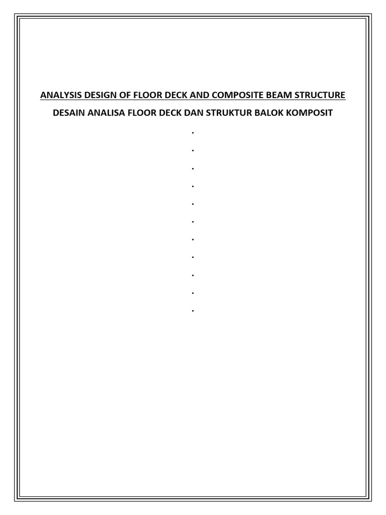 Floordeck and Composite Beam Design | PDF