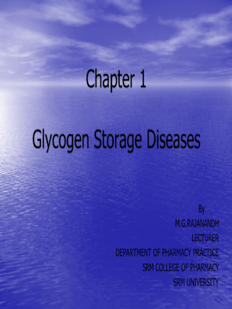 Glycogen Storage Diseases Overview | PDF | Glycogen | Glucose