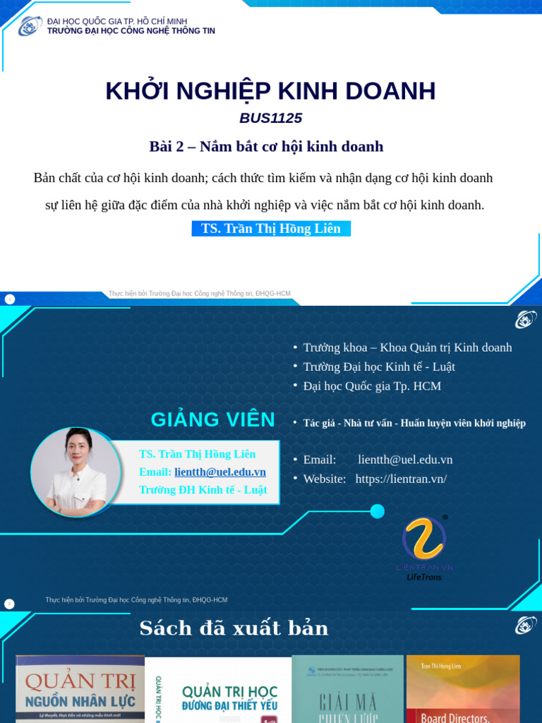 2.LienTran__BUS1125_Khoinghiepkinhdoanh_Bai2 | PDF