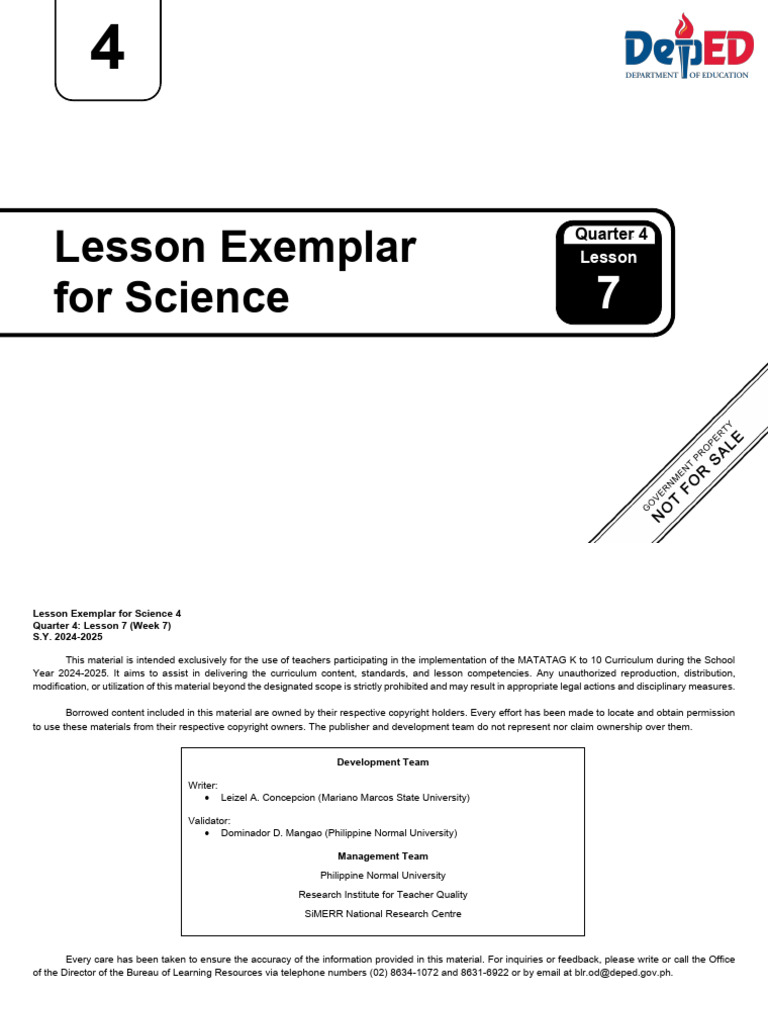 Q4 LE Science 4 Lesson 8 Week 8 | PDF | Sun | Shadow