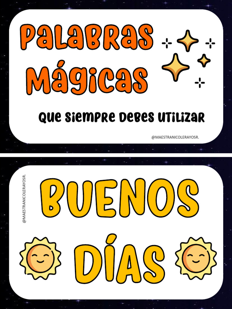?? Palabras Mágicas | PDF