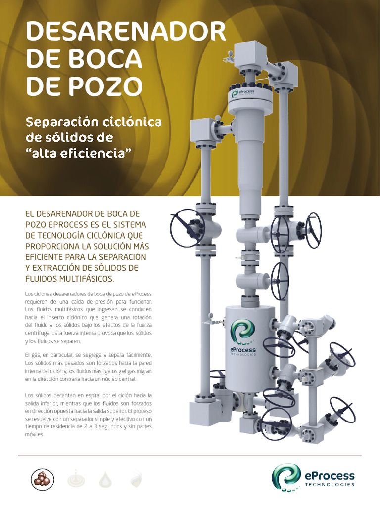 WELLHEAD DESANDER Brochure Spanish | PDF
