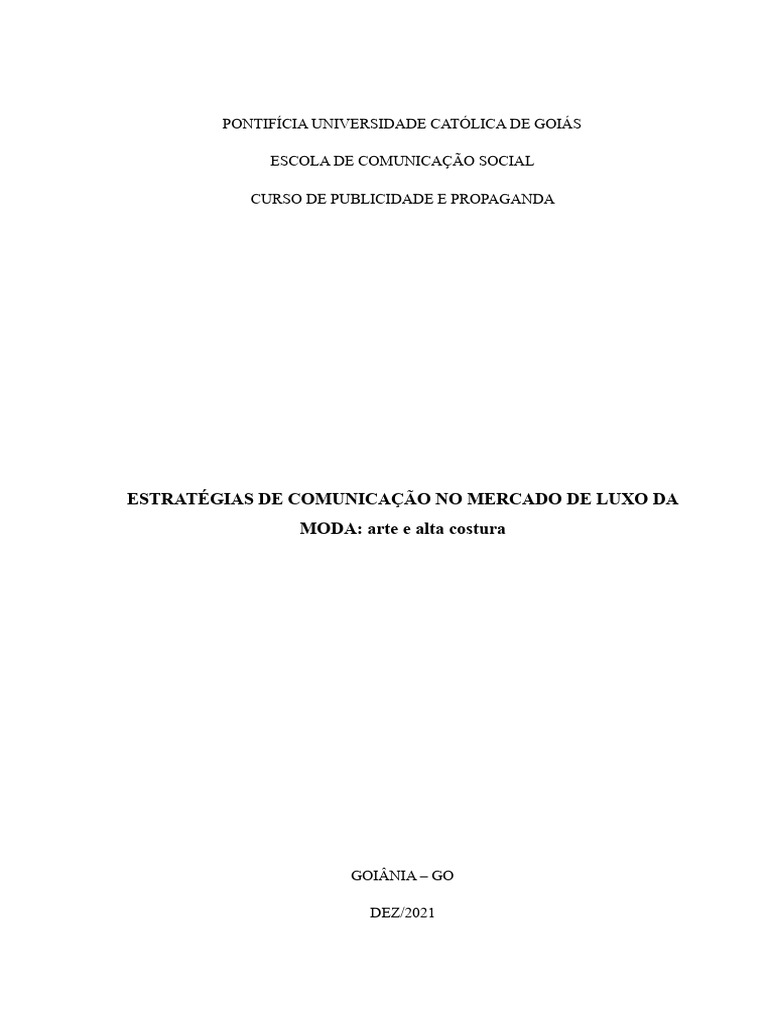 TCC Matheus Nicolau Mileo Simoes | PDF | Marca | Mercado (economia)