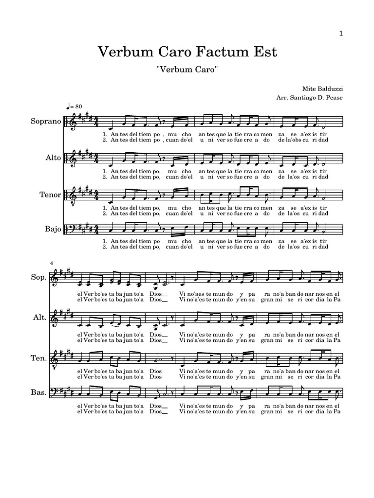 Verbum Caro Factum Est | PDF