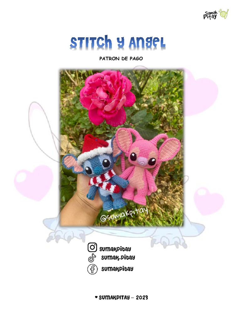 Patron Stitch y Angel | PDF | Amigurumi | Artes Textiles