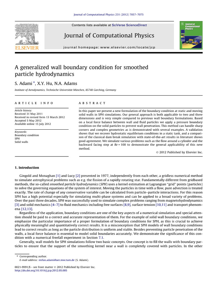 A Generalized Wall Boundary Condition Fo Pdf Viscosity Fluid Dynamics