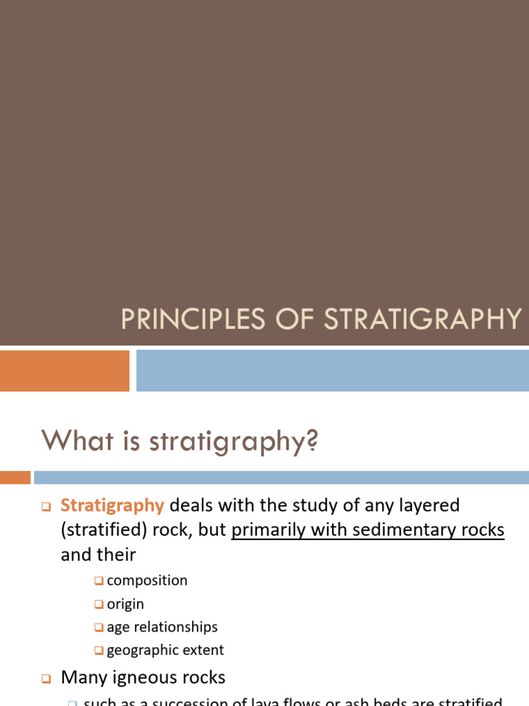 Basic Principles of Stratigraphy | PDF | Stratigraphy | Rock (Geology)