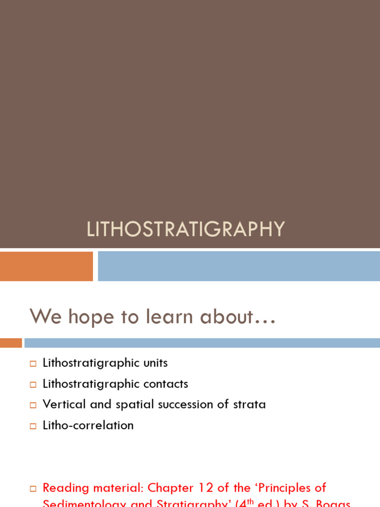 2. Lithostratigraphy | PDF | Geological Formation | Earth Sciences