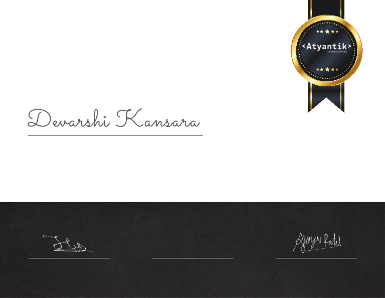 Devarshi Internship Certificate | PDF