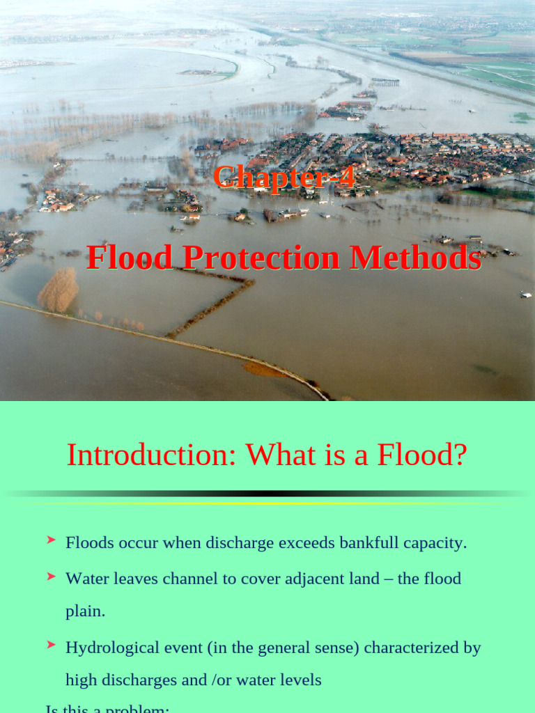 chapter-3-Flood Protection methods | PDF | Flood | Surface Runoff