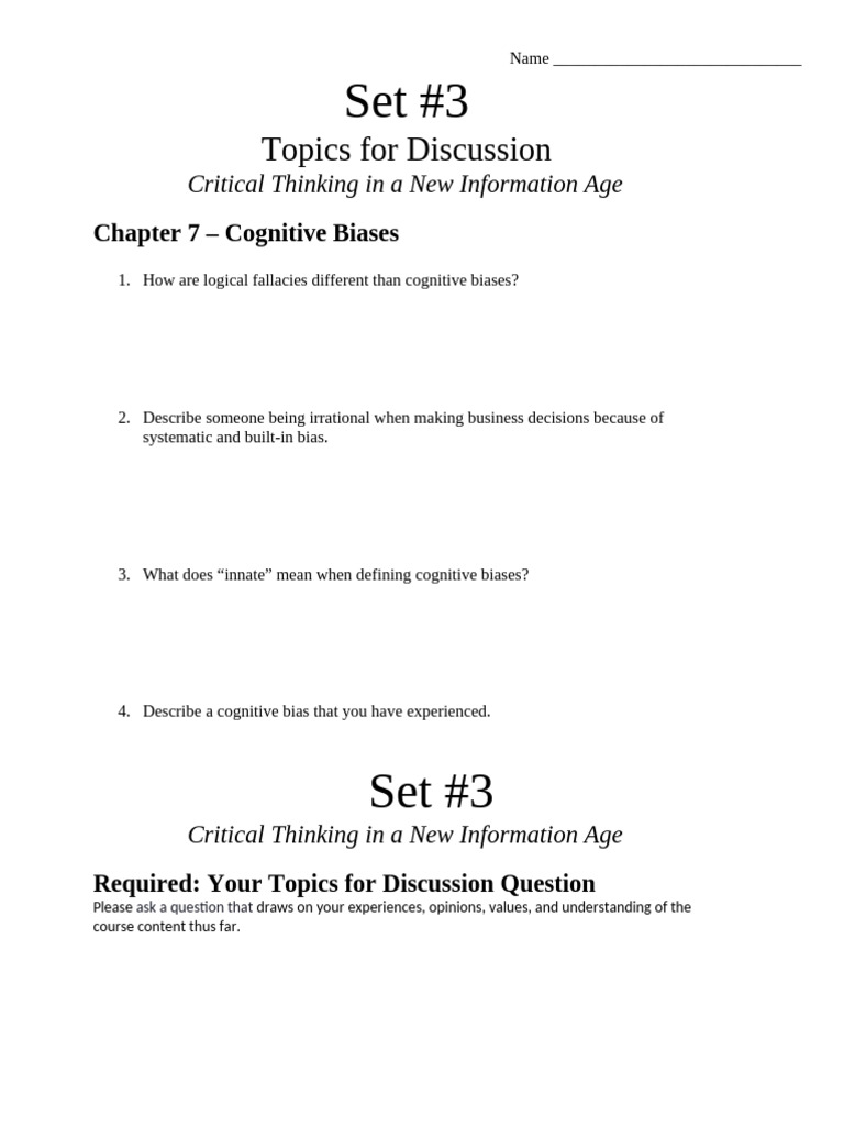 Understanding Cognitive Biases in Decision-Making | PDF