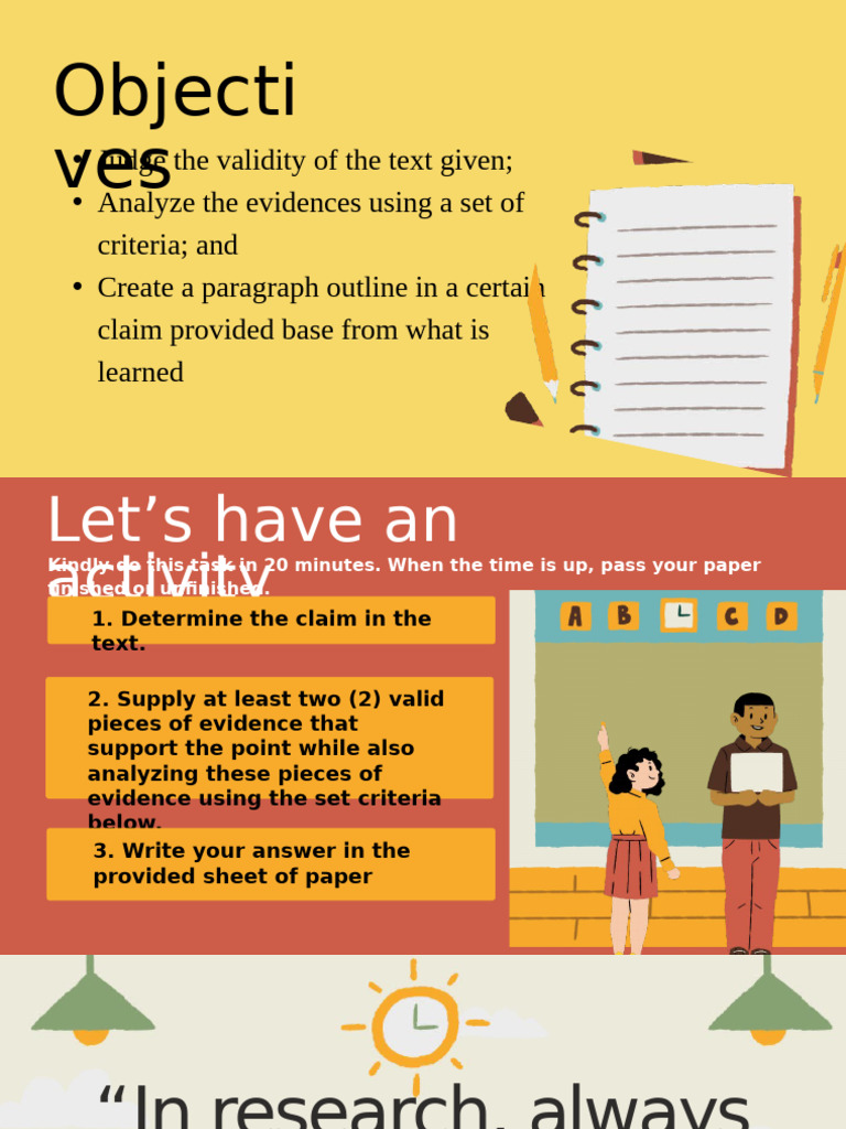 Tips On Analyzing The Evidence (TOPIC 3) | PDF