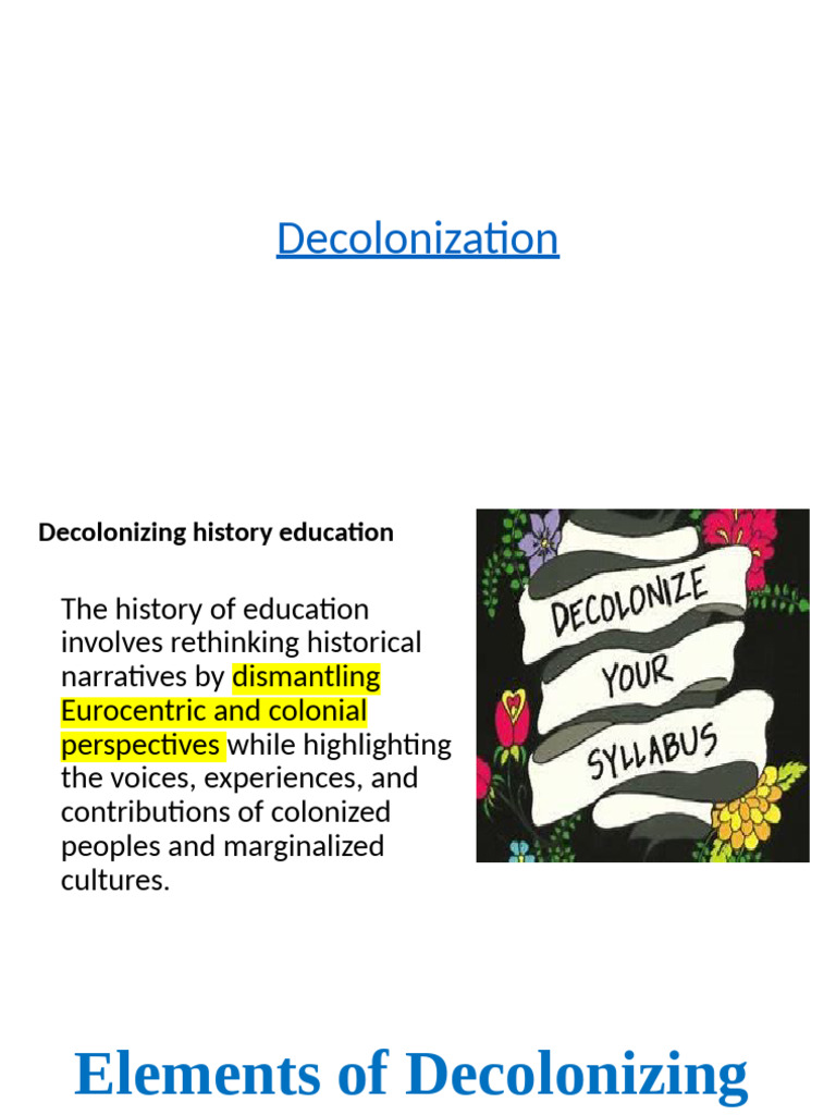 Decolonization of Hstory Education | PDF | Liberal Arts Education