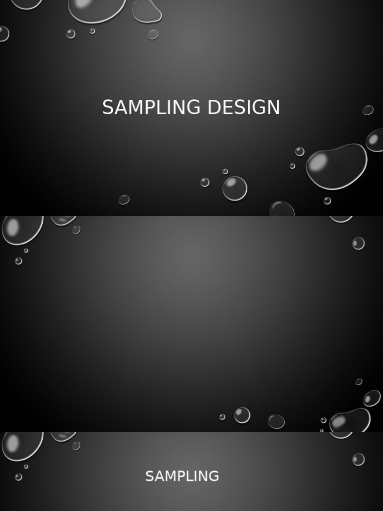 Sampling Design | PDF