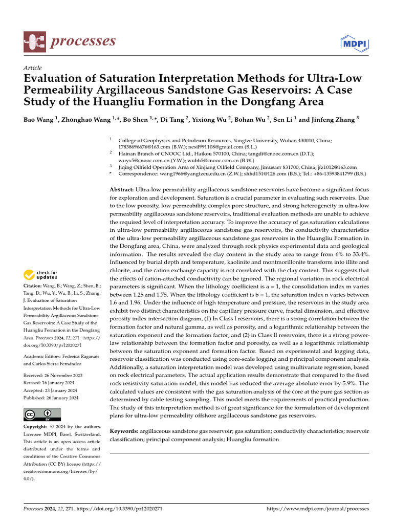 Evaluation of Saturation Interpretation Methods Fo | PDF | Porosity | Clastic Rock