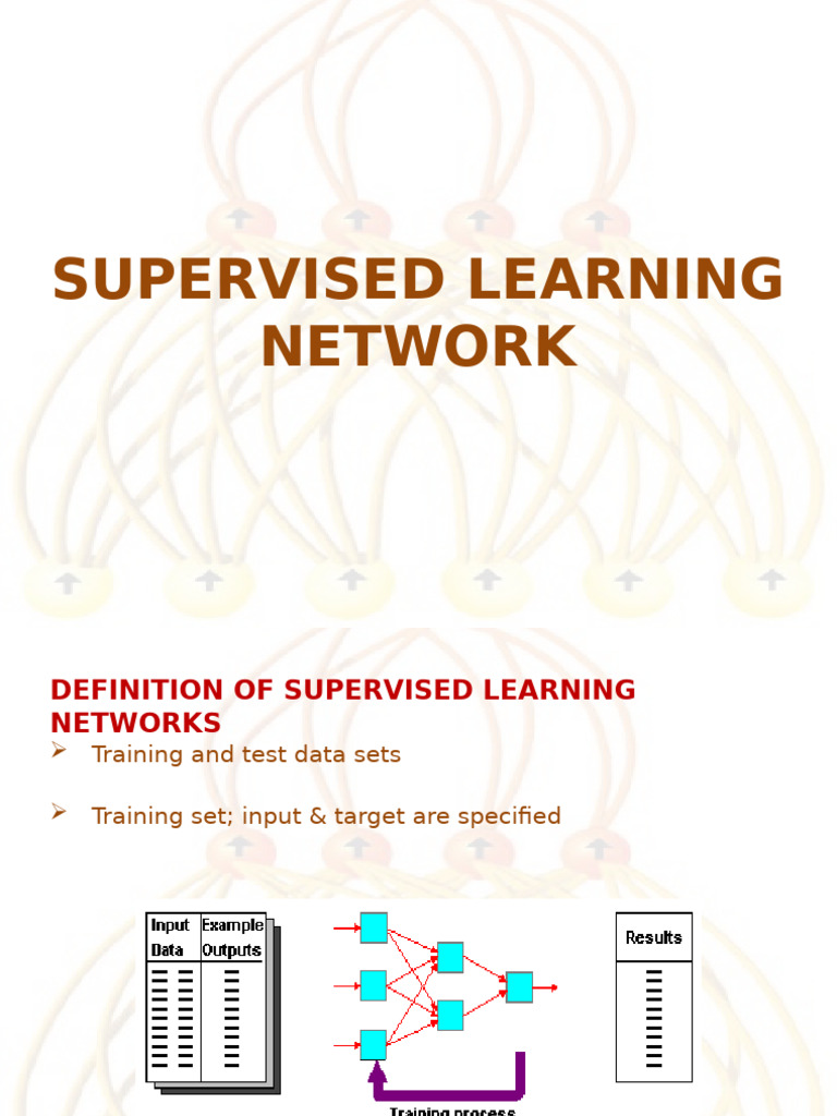 Supervised Learning Network | PDF | Theoretical Computer Science | Machine Learning