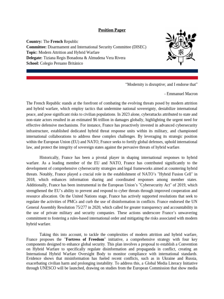 France's Fortress of Freedom Initiative | PDF | European Union ...