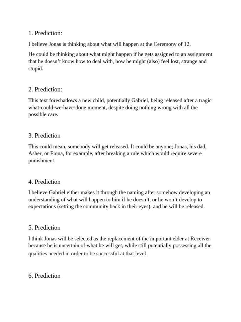 Foreshadowing WS | PDF