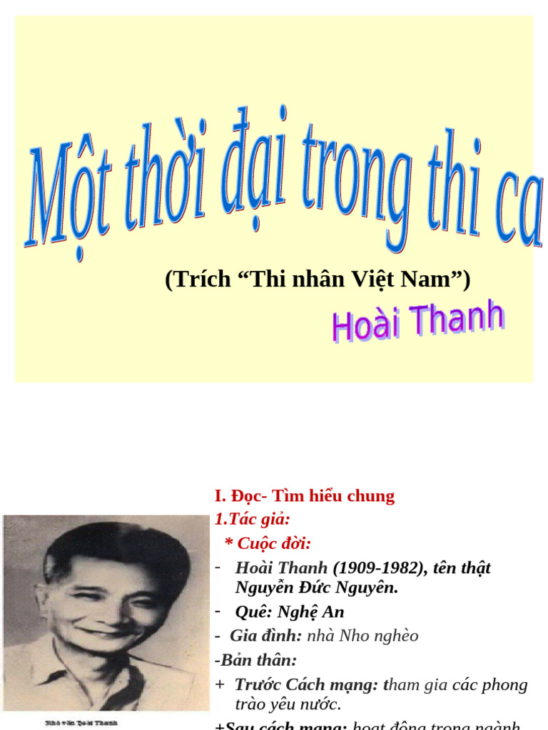 Bài 51 M T TH I Đ I Trong Thi Ca | PDF