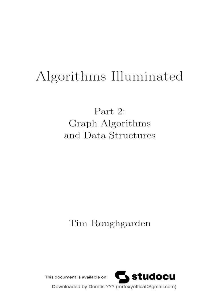Algorithms Illuminated Part 2 Graph Algorithms And Data Structures 0584