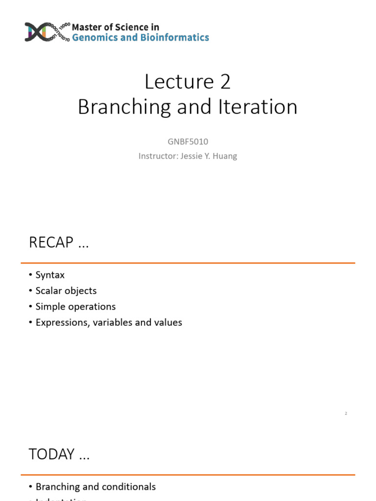 Lec2 Conditional and Interation | PDF | Control Flow | Computer Programming