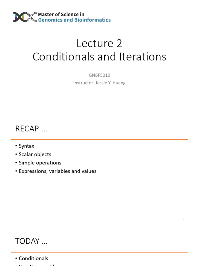 Lec2 Conditonal and Interation - 20221007 - Updated | PDF | Control Flow | Computer Science