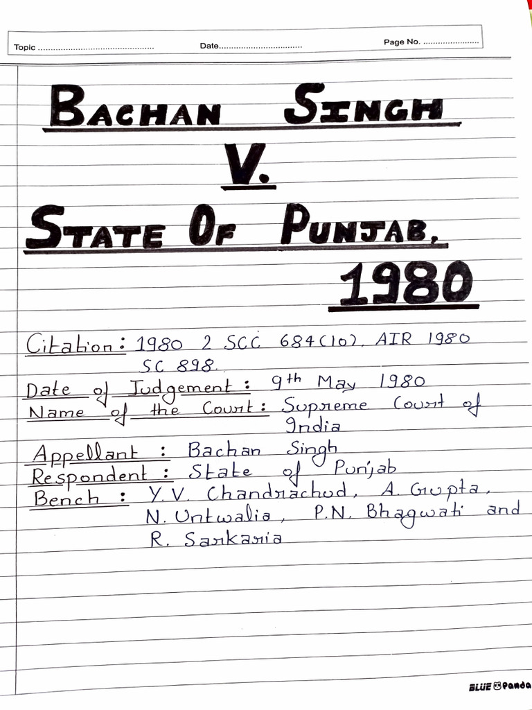Bachan Singh | PDF