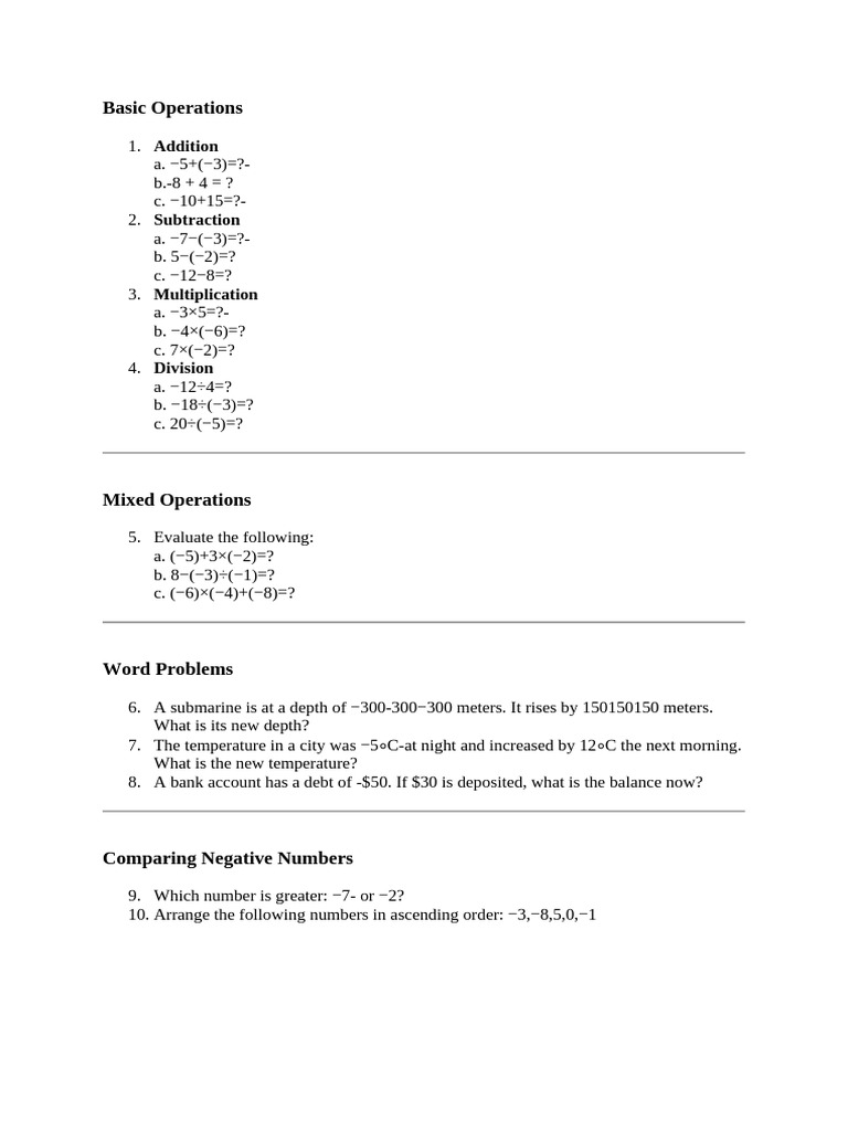 Basic Operations | PDF