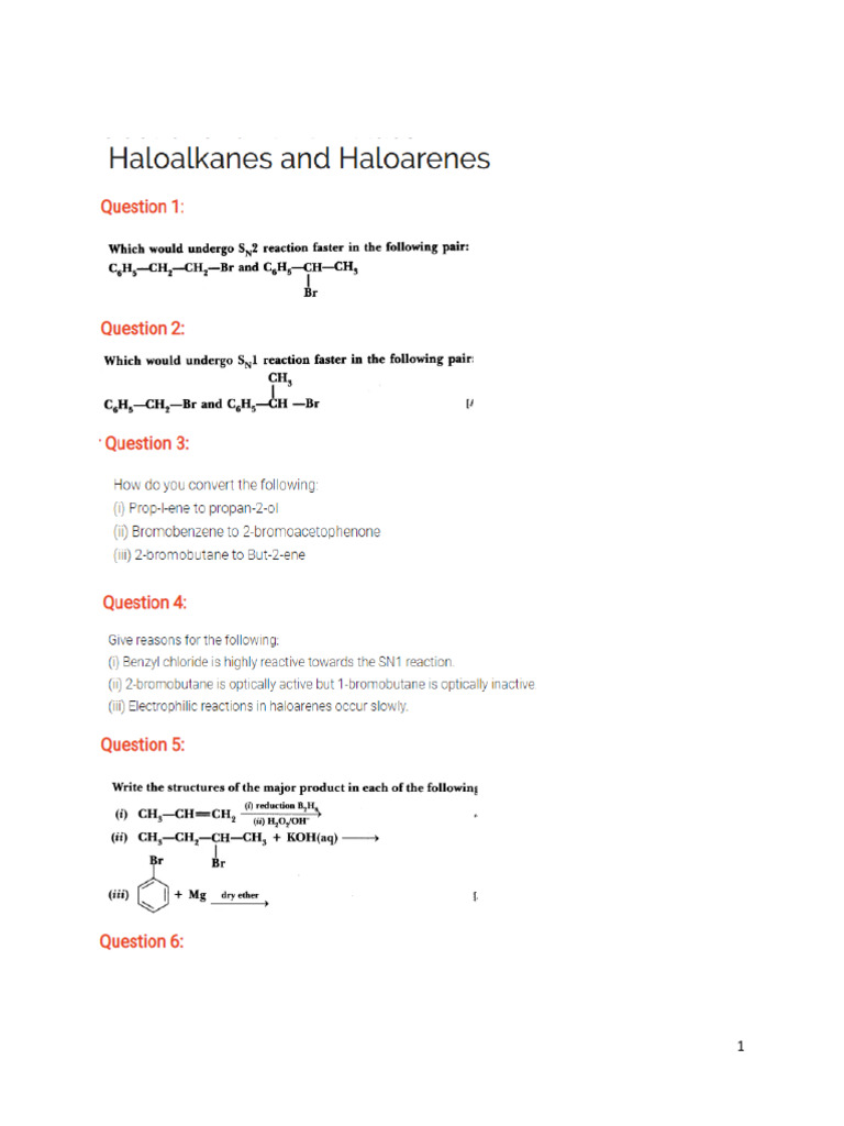 Organic Chemistry Worksheet New | PDF