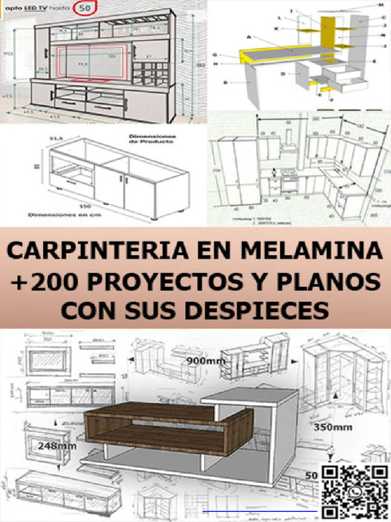 Manual Planos de Muebles Melamina | PDF | Carpintería | Metalurgia