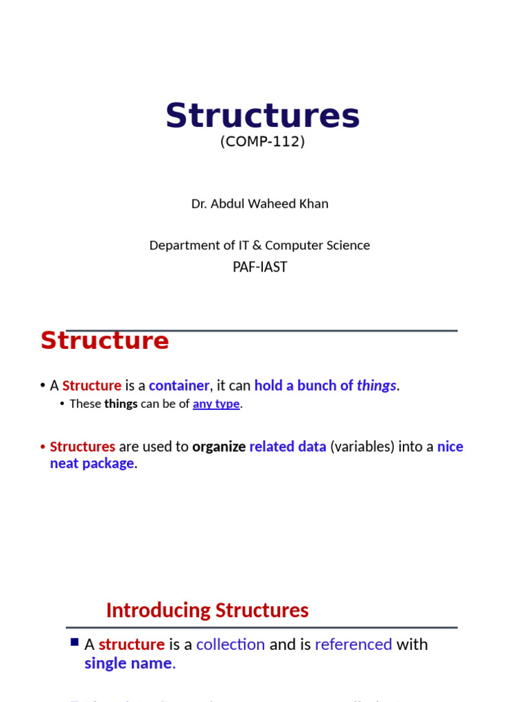4-Structures e | PDF | Pointer (Computer Programming) | Variable (Computer Science)