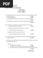 Overtime and Wage Calculation Worksheet | PDF | Overtime | Working Time