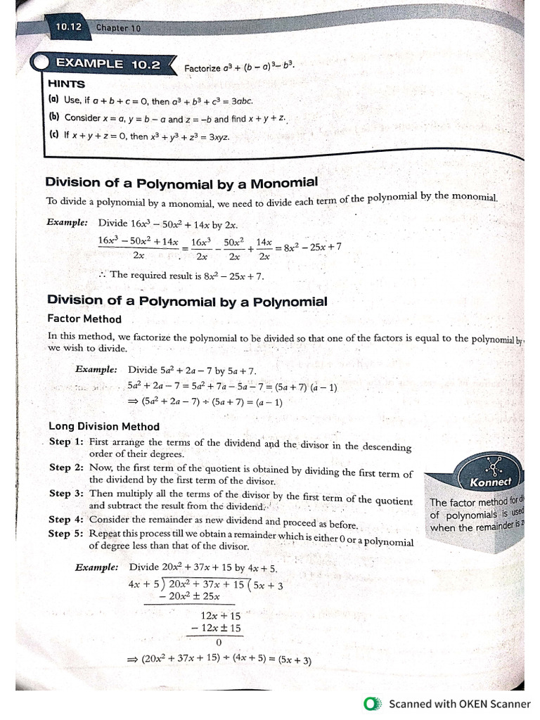 Polynomials, LCM and HCF of Polynomials-1 | PDF