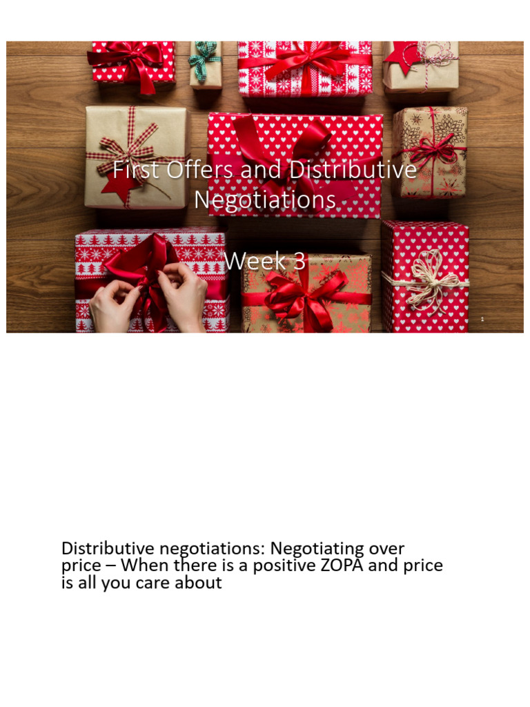 Lecture 3 Tactics ps379 2024 | PDF | Negotiation