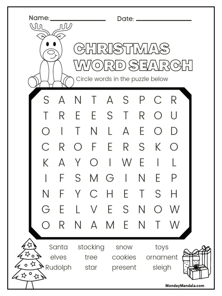 Free Printable Beginner Word Search Puzzle for Students | PDF
