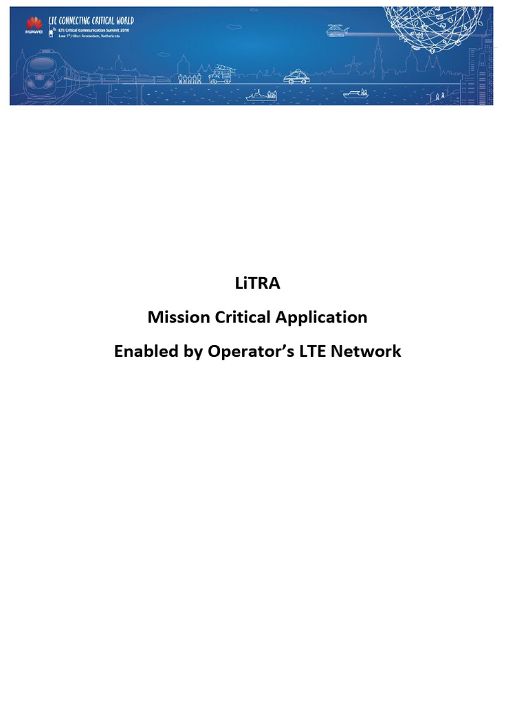 03+LiTRA+iTRA_Mission_Critical_Application | PDF | Lte ...