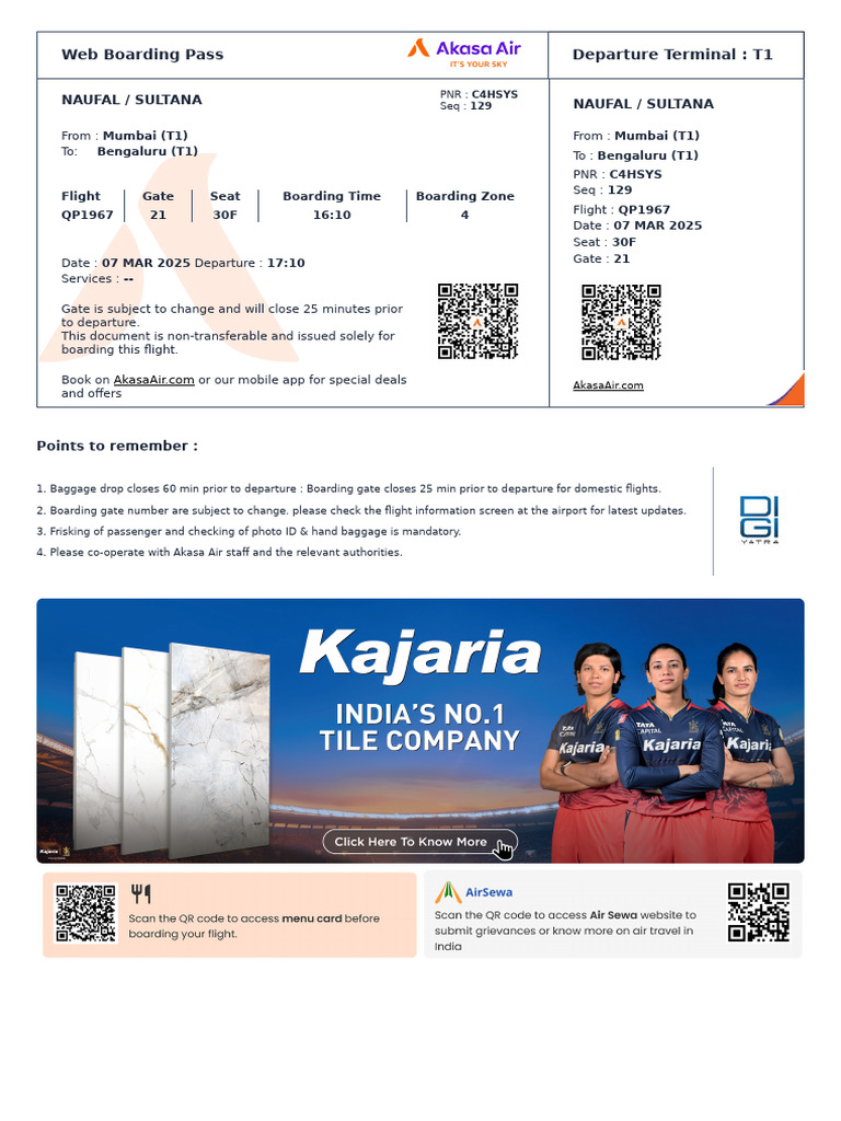 Bom BLR C4hsys Sultana Naufal | PDF | Aviation | Transport