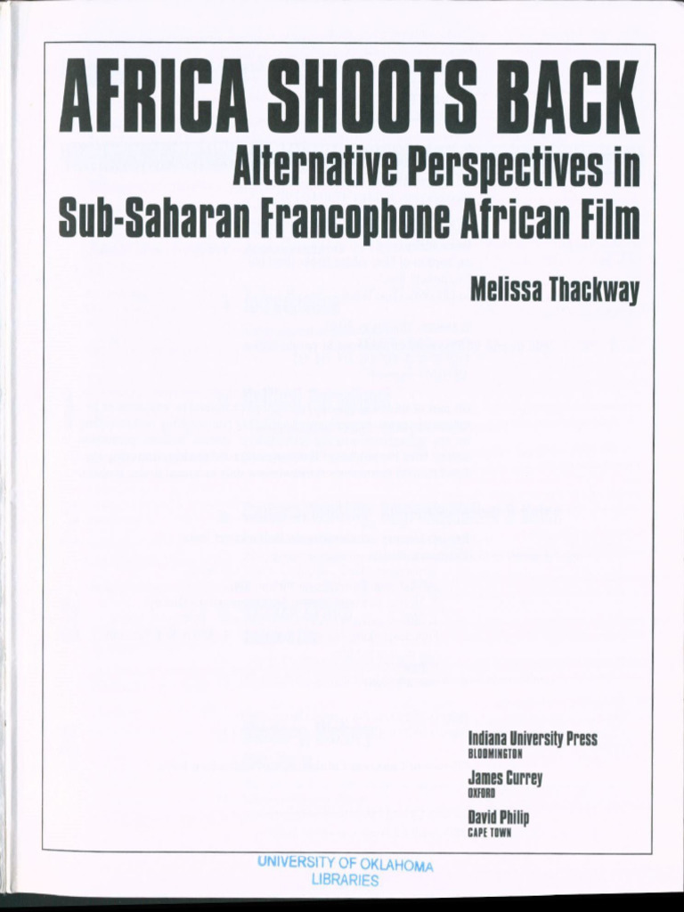 Africa Shoots Back - Melissa Thackway | PDF