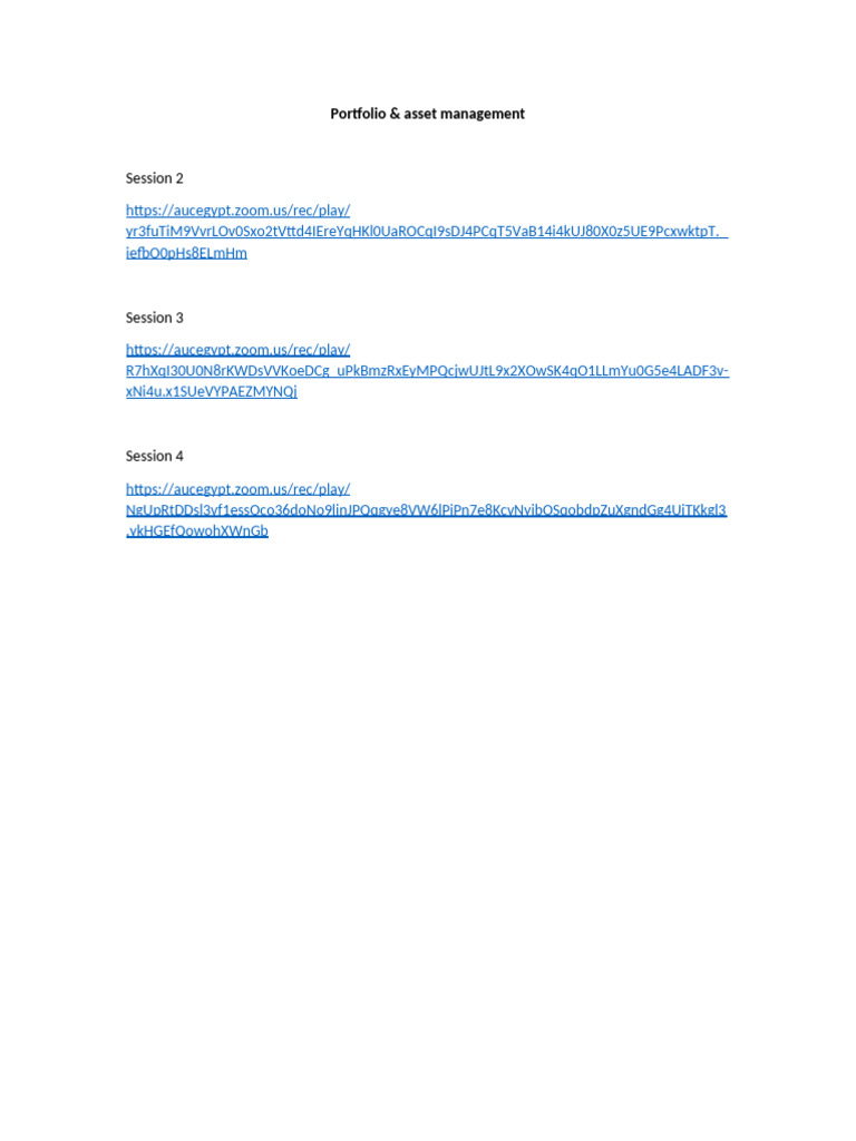 Portfolio & Asset Management | PDF | Capital Asset Pricing Model | Beta ...