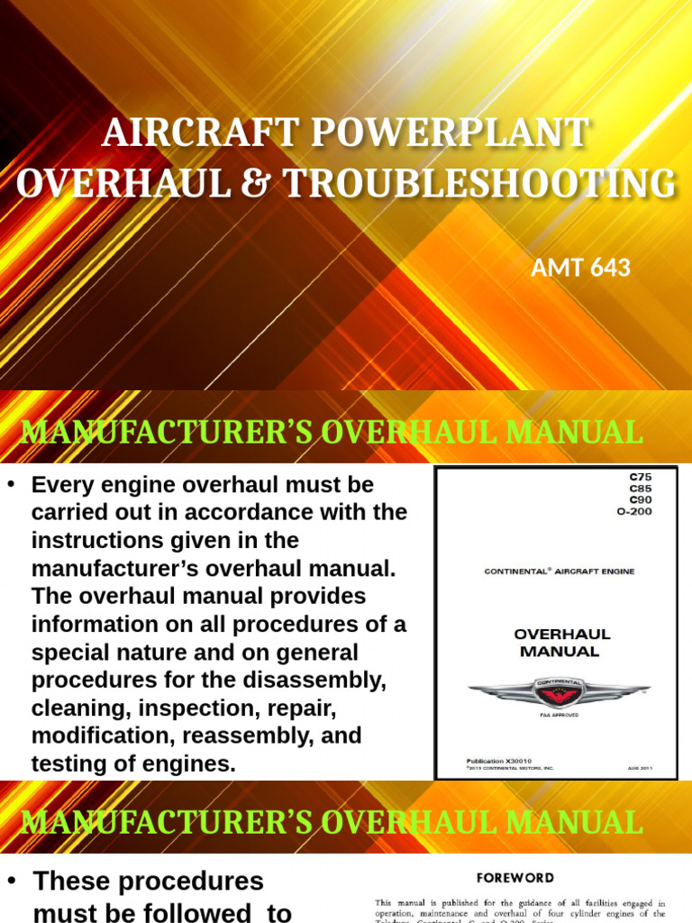 Amt 643 Midterms 2 Overhaul Manual Certification of Ovehaul Shop | PDF | Safety | Transport