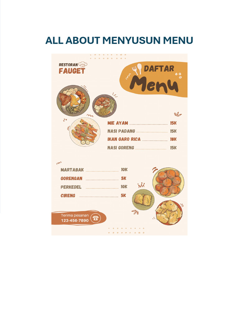 Menyusun Menu | PDF