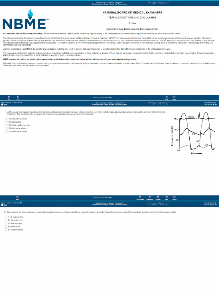 NBME 25 BLOCK 1-4 (No Answers Version) | PDF