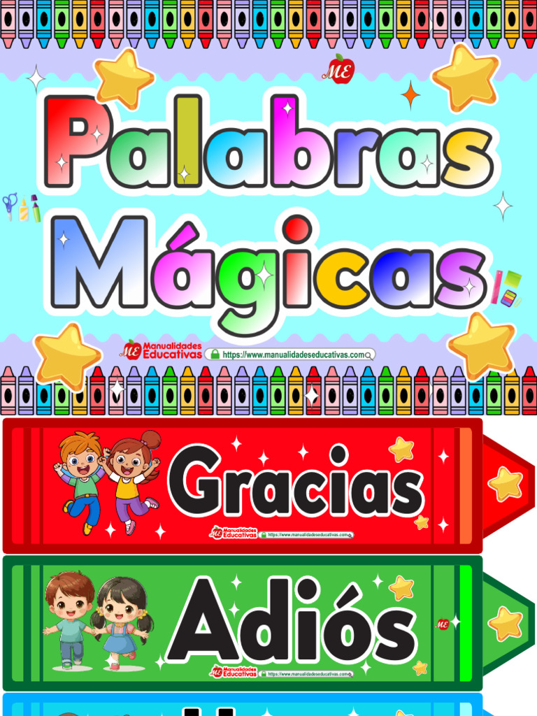 Palabras Magicas Crayones | PDF