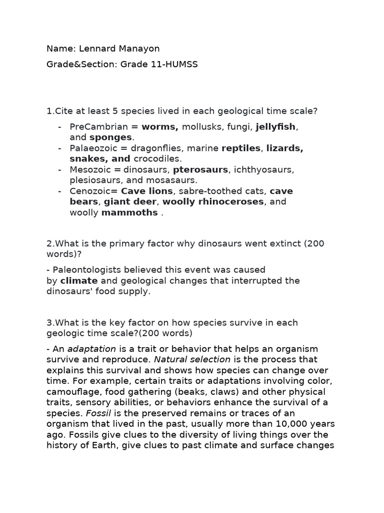 EarthSci Activity | PDF