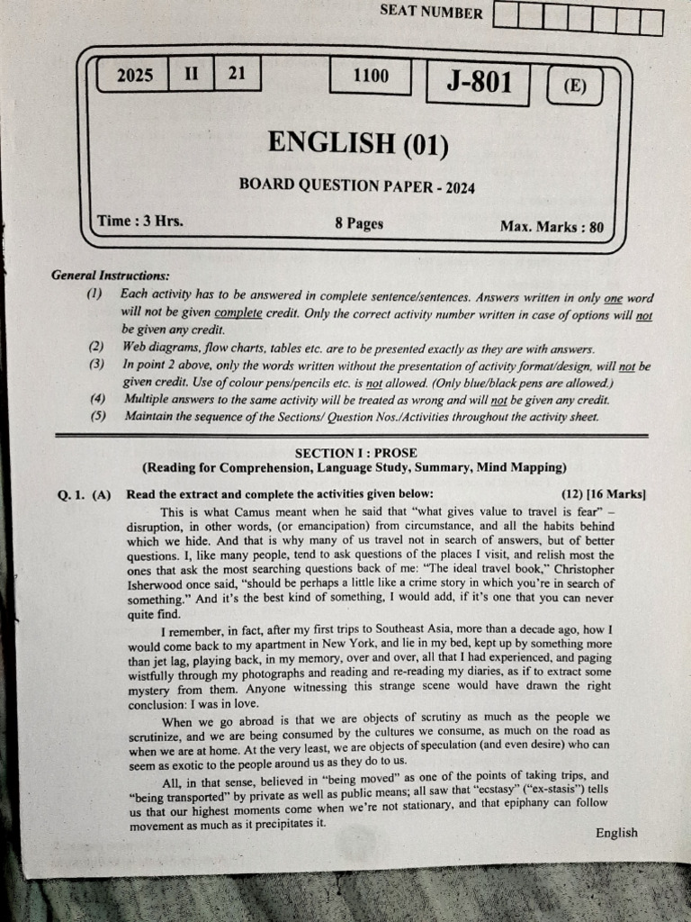 HSC 2024 Question Paper | PDF | Metrology | Mechanics