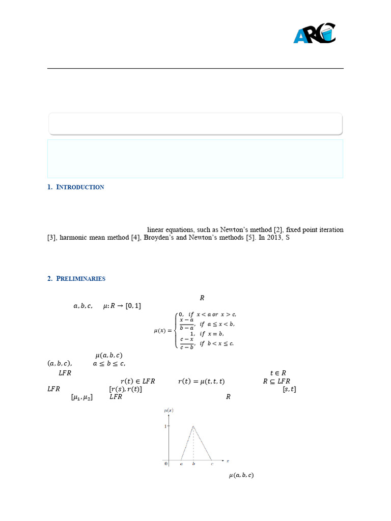 Tri-Section method | PDF | Fuzzy Logic | Nonlinear System