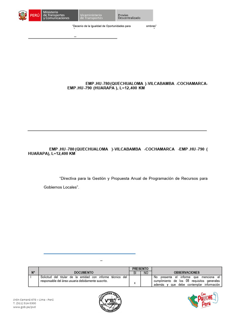Informe #00094-2025-Mtc21.uz - Hco - Eof | PDF | Perú