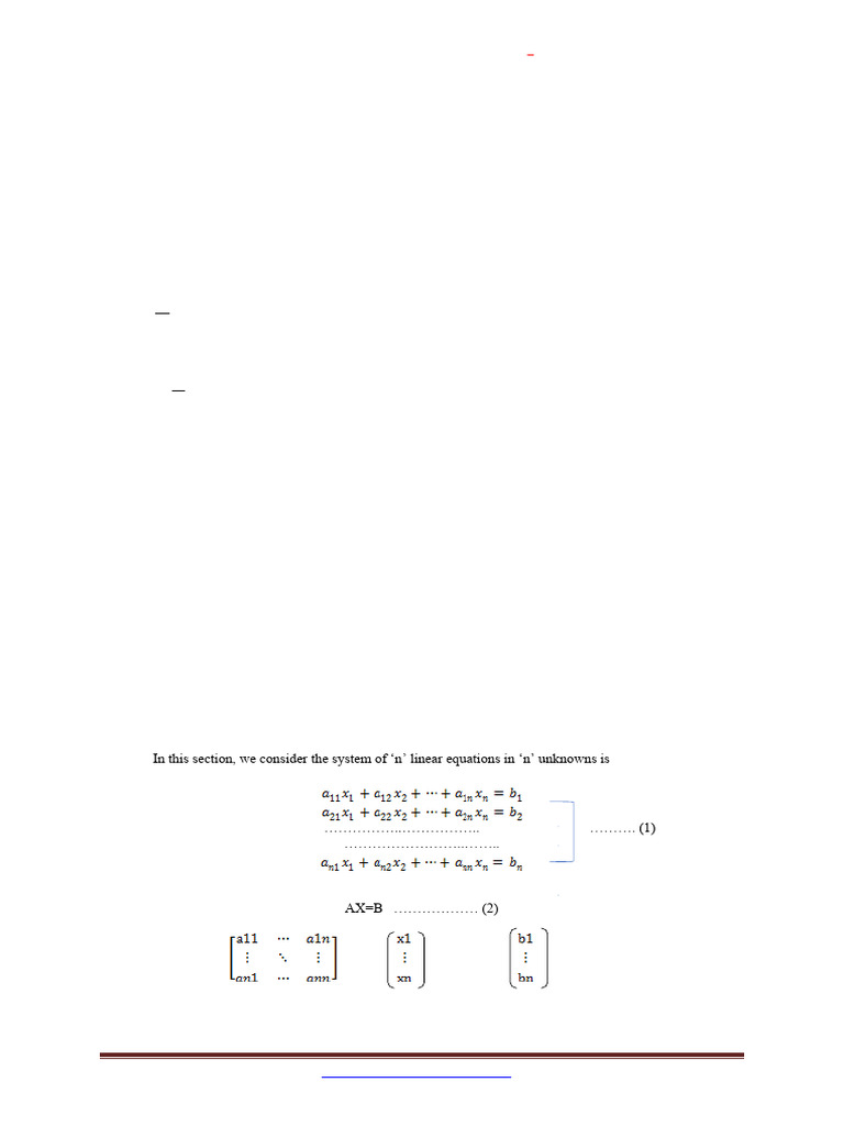 Sor Methods For Solving Linear Systems Pdf System Of Linear Equations Numerical Analysis