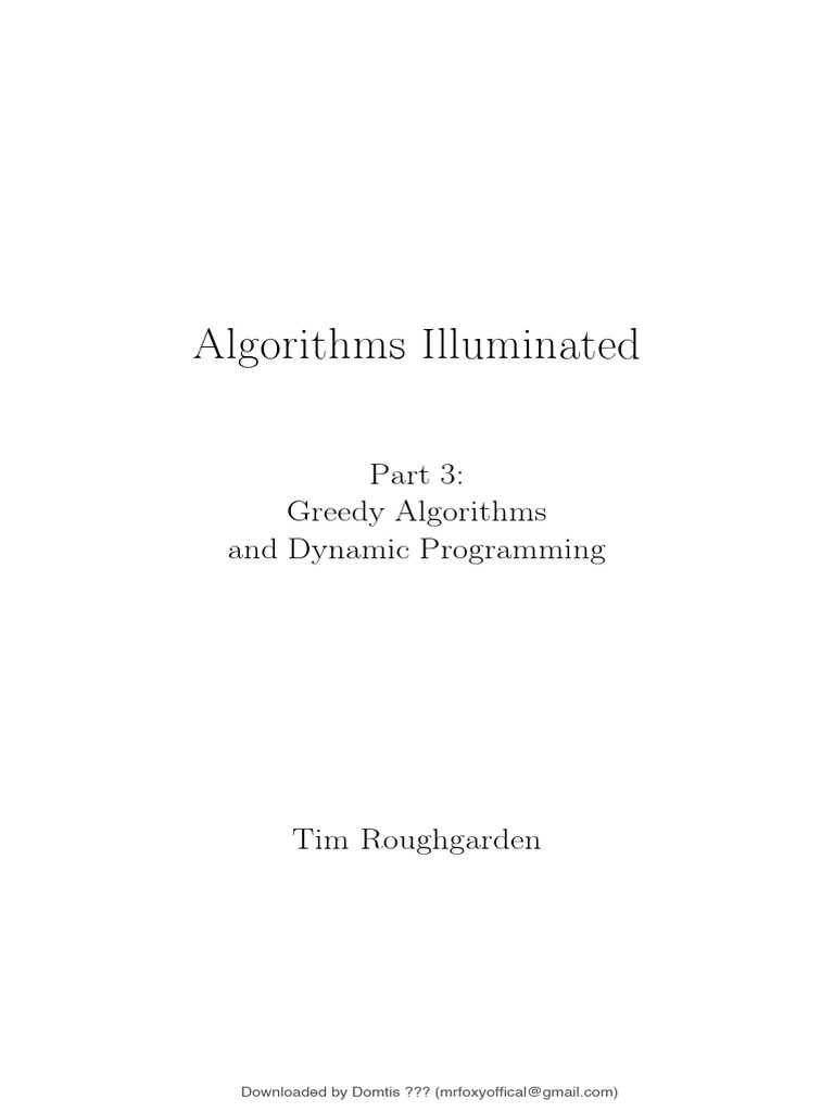 Algorithms Illuminated Part 3 Tim Roughgarden z Library | PDF | Mathematical Proof | Dynamic ...