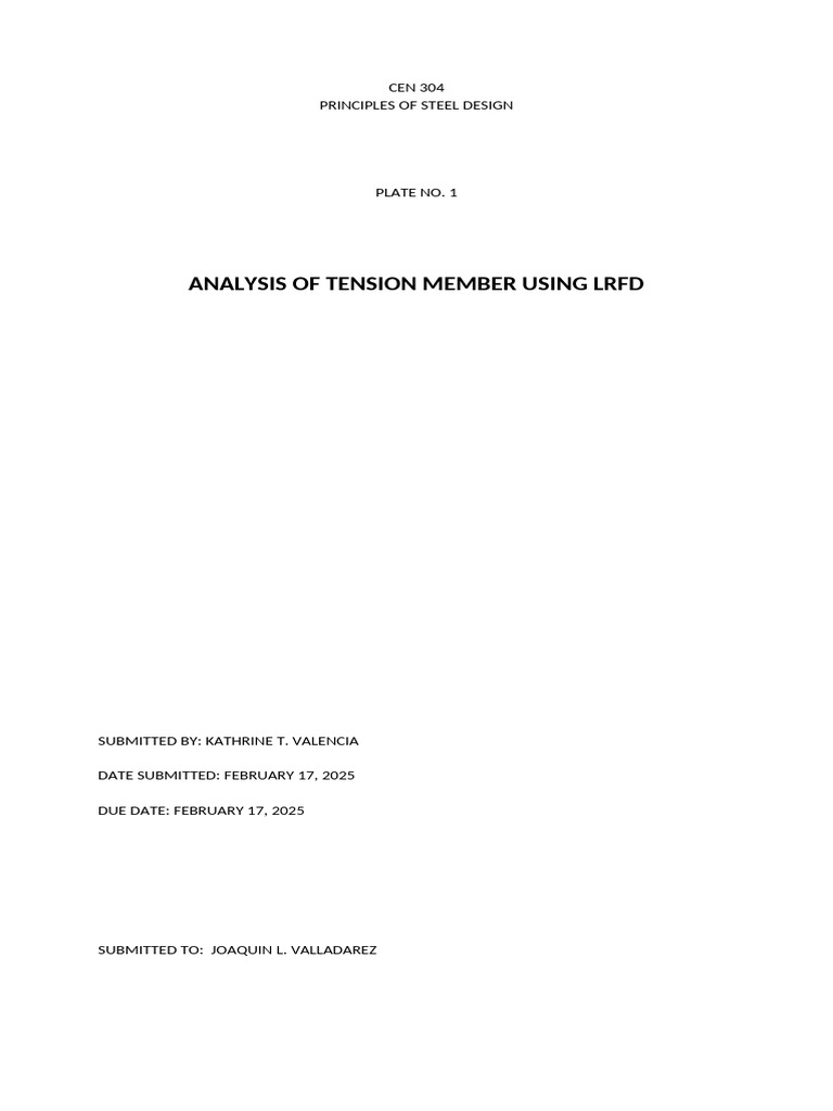 plate 1 | PDF | Strength Of Materials | Fracture